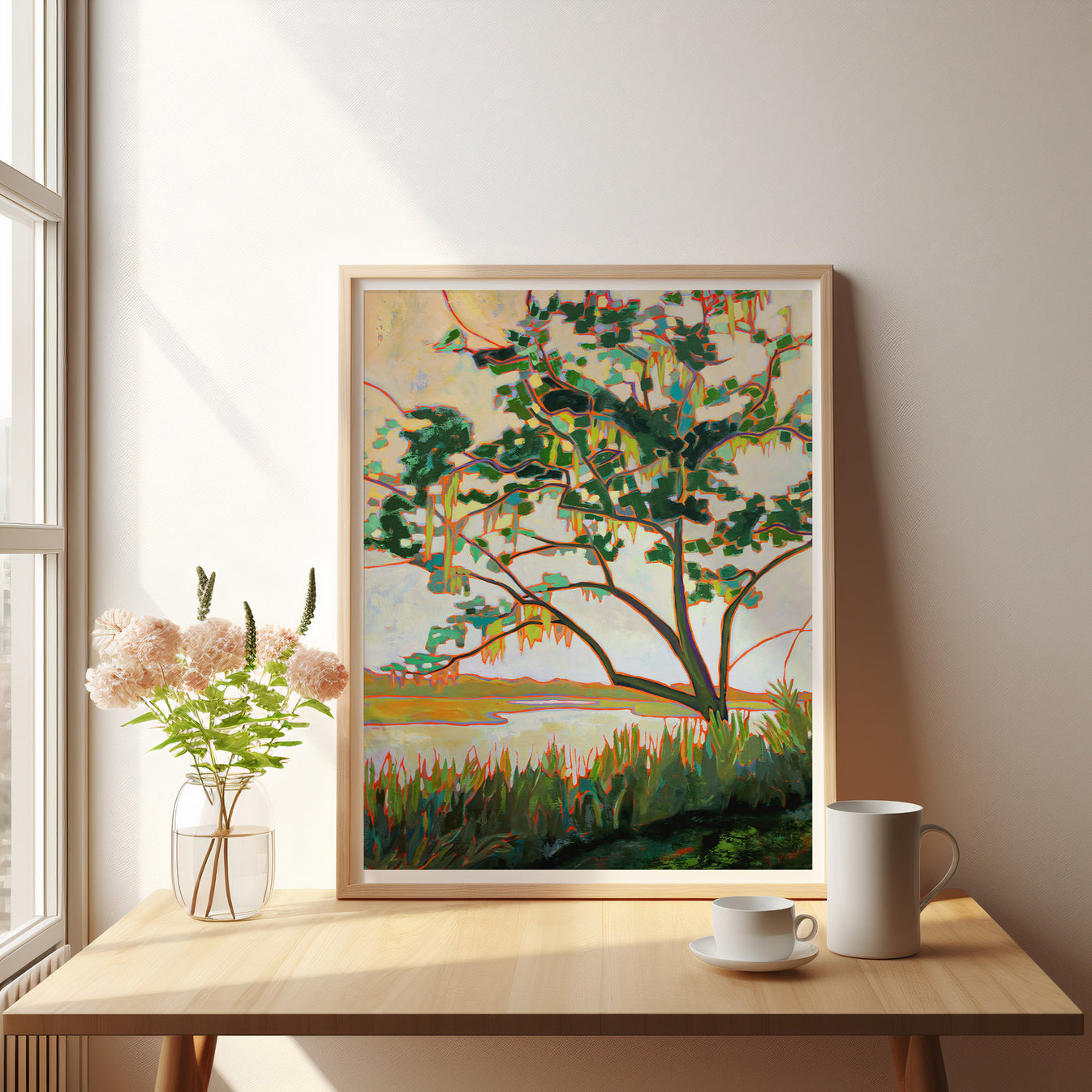 Evergreen Oaks PRINT – Mary Benson Art
